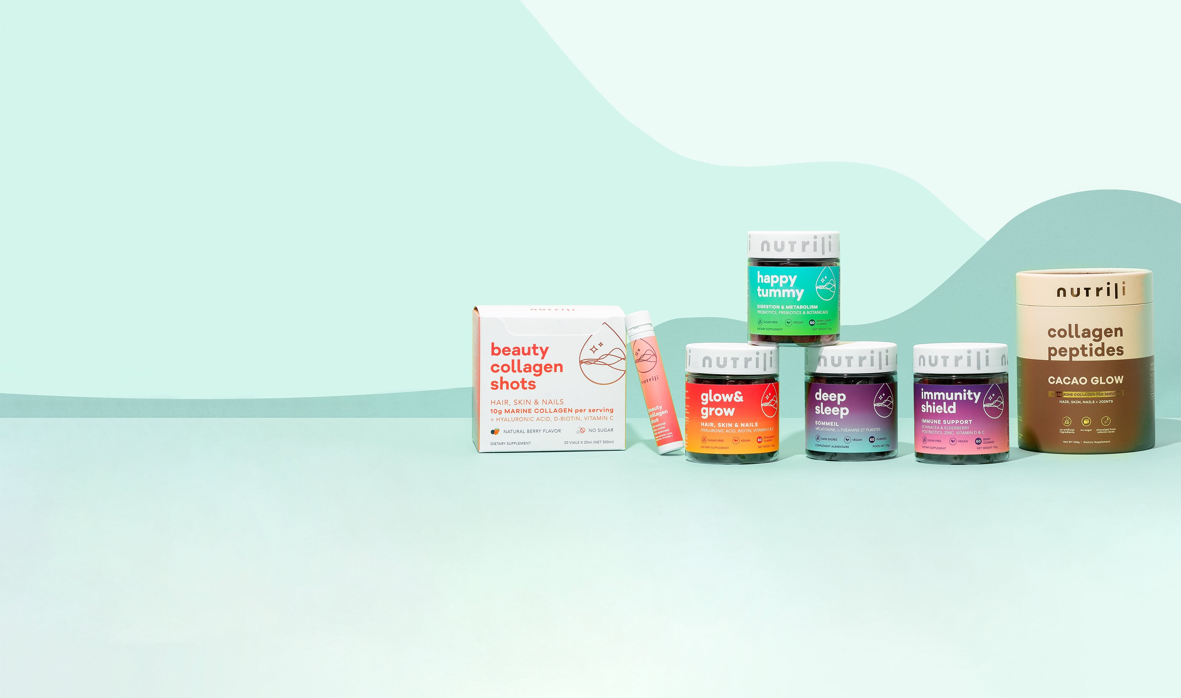 Sleep, Collagen & Probiotic Gummies Bundles | Nutrili