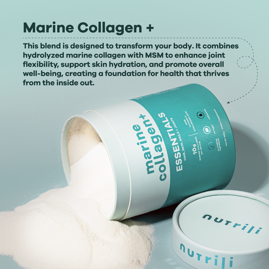 Marine Collagen+ | with MSM, Hyaluronic Acid & Vitaminn C | Nutrili